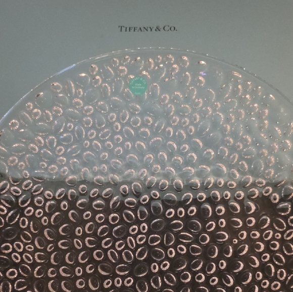 Tiffany & Co. | Accents | Tiffany Co Clear Glass Plate With Textured ...